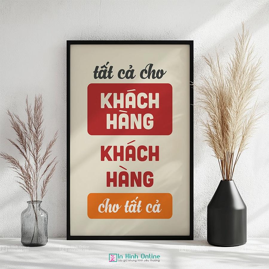 Tranh động lực: Tất cả cho khách hàng, khách hàng cho tất cả tại In ...
